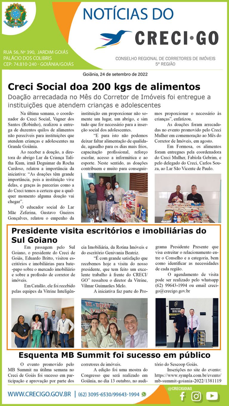 CRECI GO – Portal de Corretores de Imóveis do Estado de Goiás
