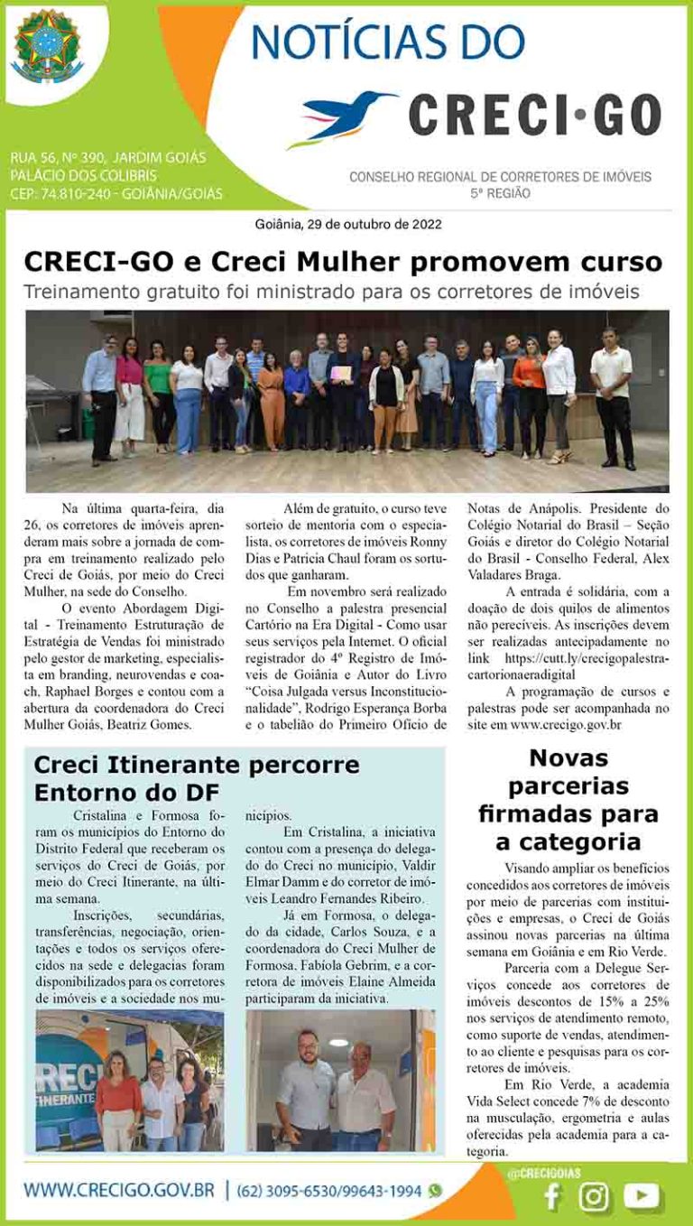 CRECI GO – Portal de Corretores de Imóveis do Estado de Goiás