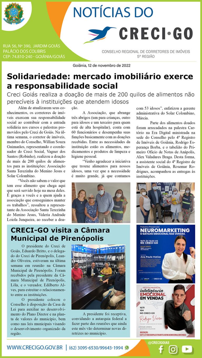 CRECI GO – Portal de Corretores de Imóveis do Estado de Goiás