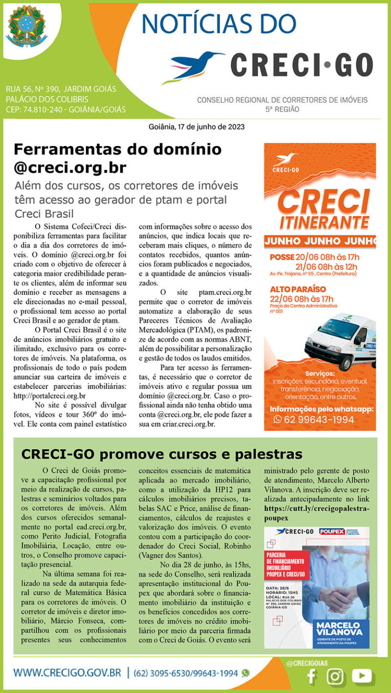 CRECI GO – Portal de Corretores de Imóveis do Estado de Goiás