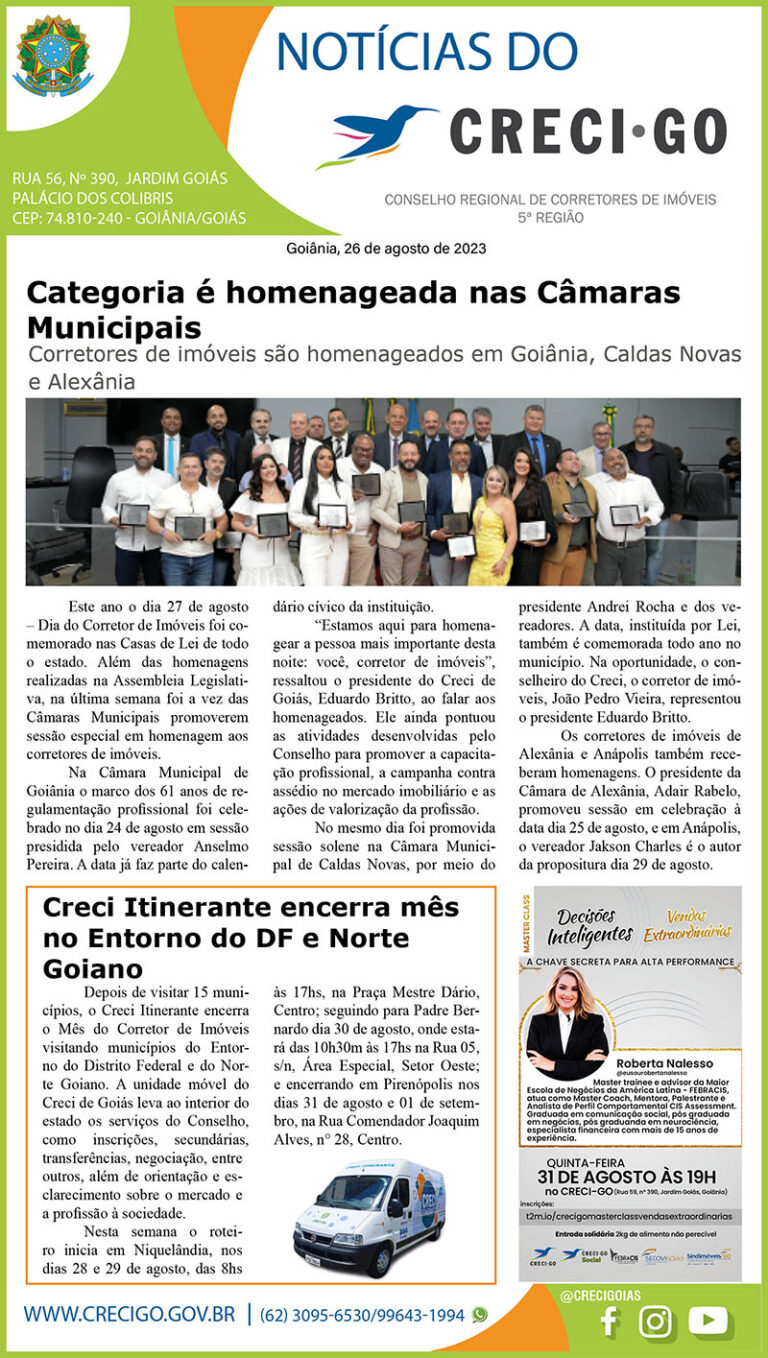 CRECI GO – Portal de Corretores de Imóveis do Estado de Goiás