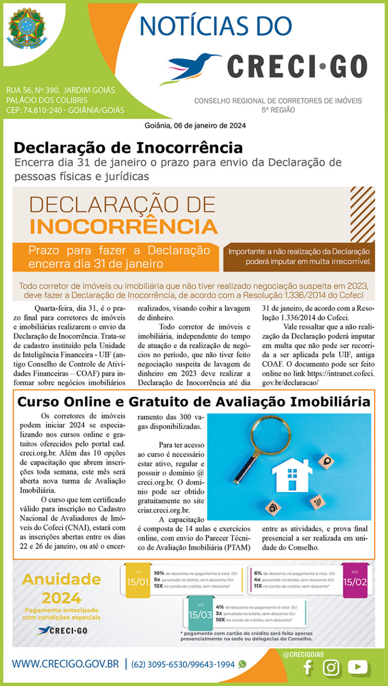 CRECI GO – Portal de Corretores de Imóveis do Estado de Goiás
