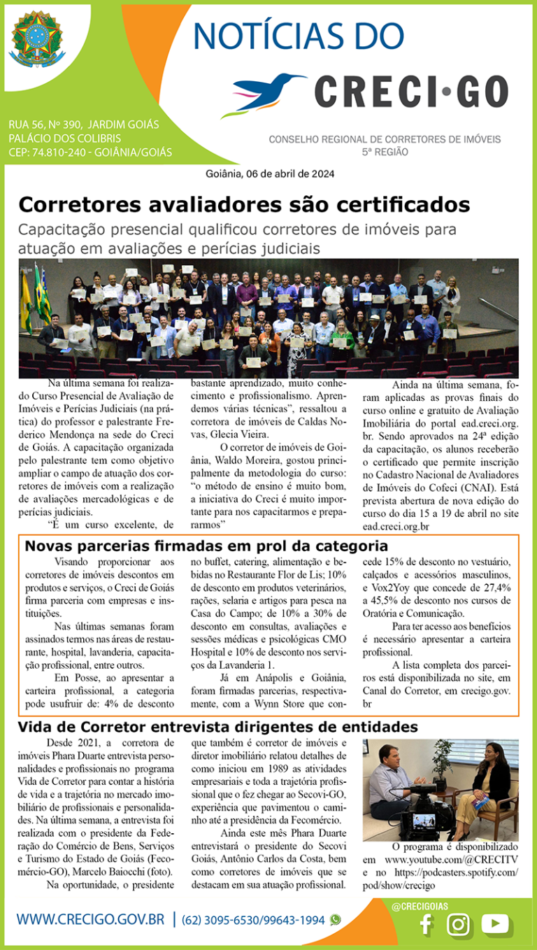 CRECI GO – Portal de Corretores de Imóveis do Estado de Goiás